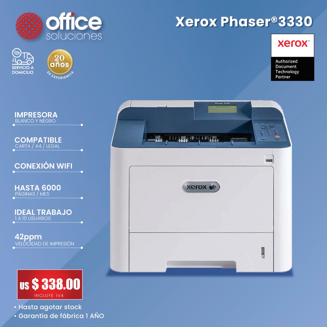 Xerox Phaser® 3330 – Office Soluciones